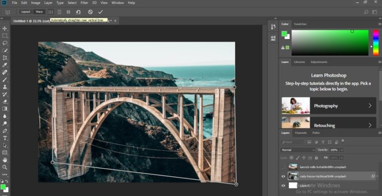 Perspective Correction in Photoshop | Applying Perspective Correction