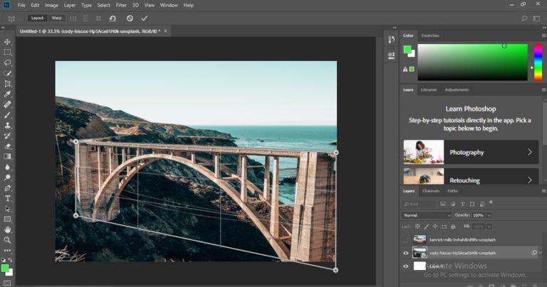 Perspective Correction in Photoshop | Applying Perspective Correction