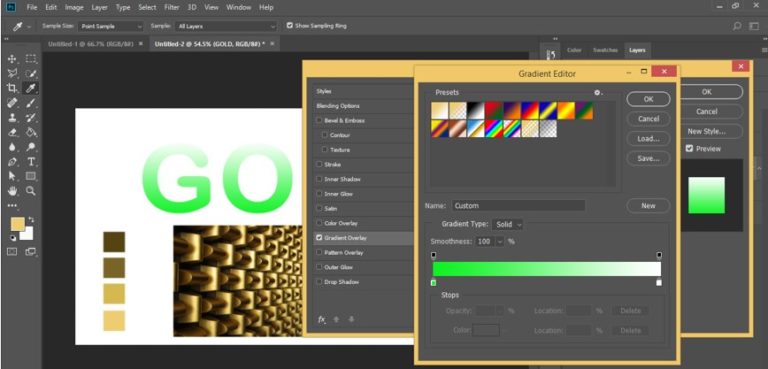 Photoshop Gold Gradient | Steps to Create Gold Gradient in Photoshop