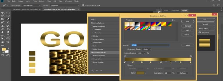 Photoshop Gold Gradient | Steps to Create Gold Gradient in Photoshop