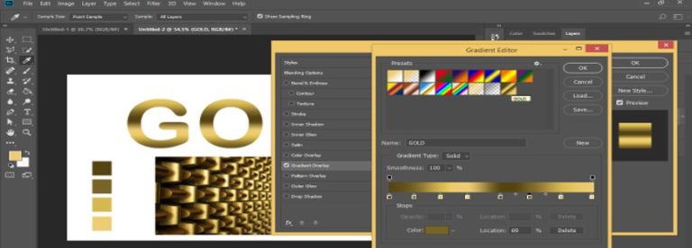 Photoshop Gold Gradient | Steps to Create Gold Gradient in Photoshop
