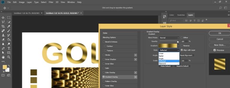 Photoshop Gold Gradient | Steps to Create Gold Gradient in Photoshop