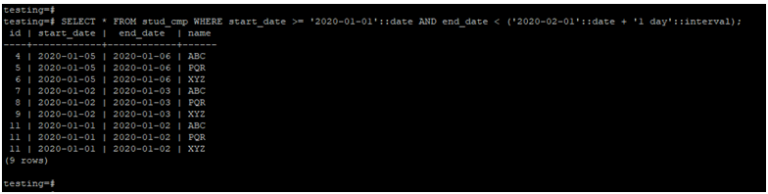PostgreSQL Compare Date | How to Compare Date in PostgreSQL? PostgreSQL Compare Date | How to Compare Date in PostgreSQL?