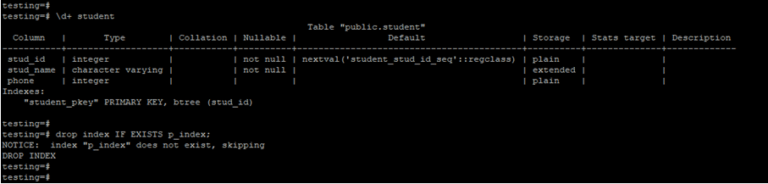 PostgreSQL DROP INDEX | Examples, Syntax and Parameters PostgreSQL DROP INDEX | Examples, Syntax and Parameters