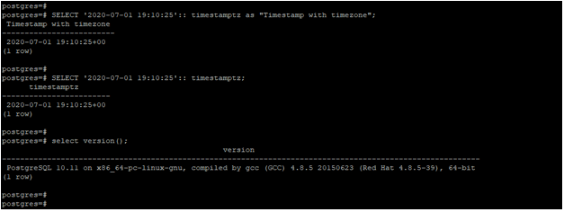 PostgreSQL Timestamp With Timezone Working Examples With Syntax