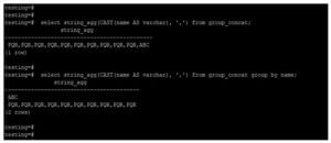 PostgreSQL group_concat | How group_concat Function works | Examples