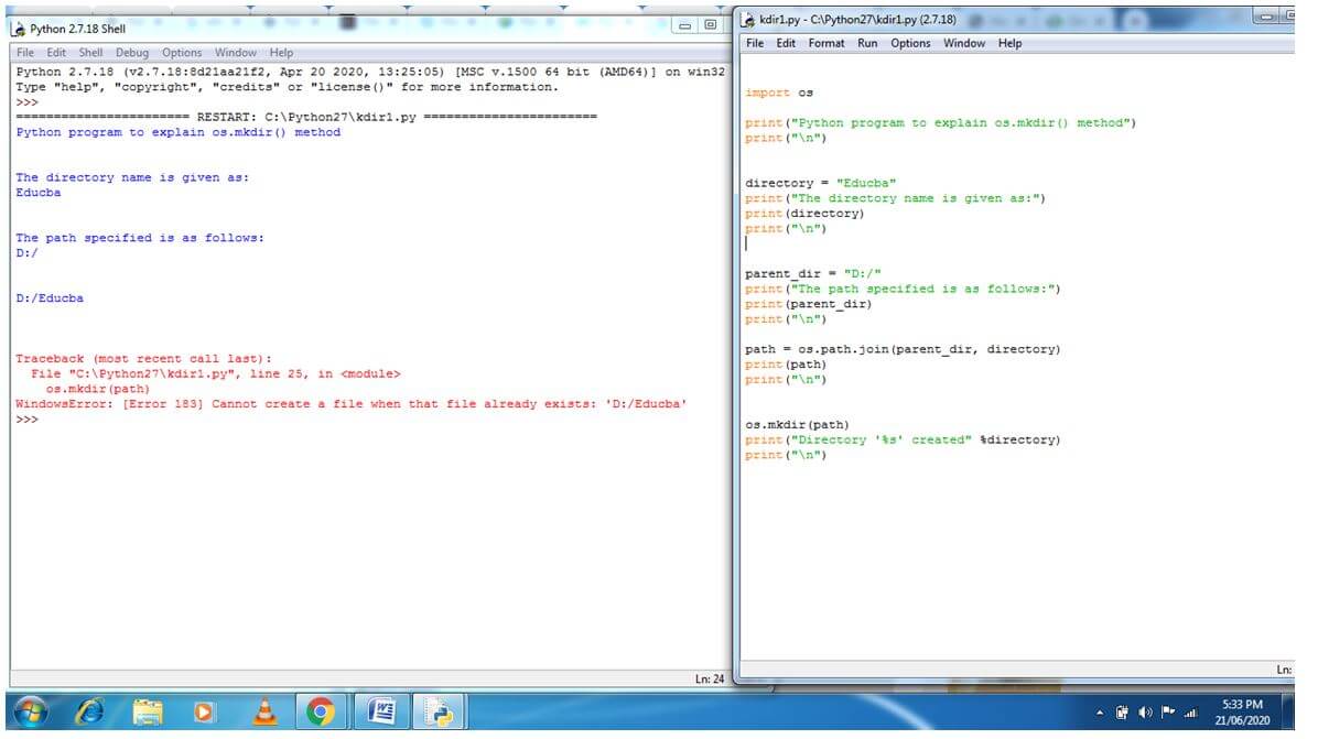 Python Mkdir Working Of Mkdir In Python With Programming Examples