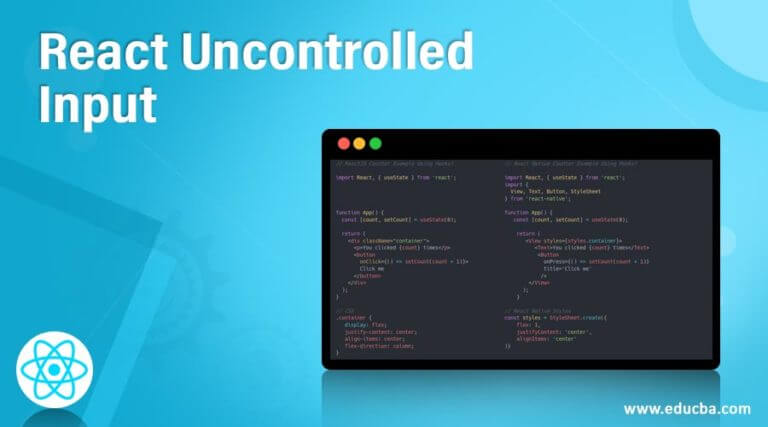 React Uncontrolled Input | Different Examples of React Uncontrolled Input