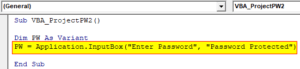 VBA Project Password | How to Use VBA Project Password in VBA?