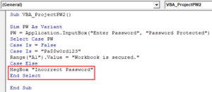 VBA Project Password | How to Use VBA Project Password in VBA?
