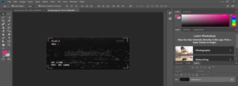 VHS Effect Photoshop | Creating VHS Art in Digital Photoshop