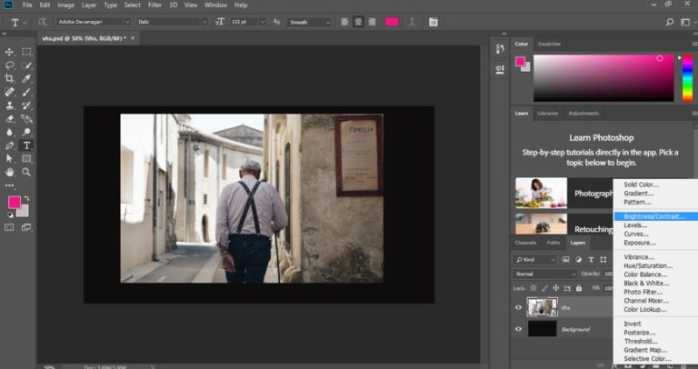 VHS Effect Photoshop | Creating VHS Art in Digital Photoshop