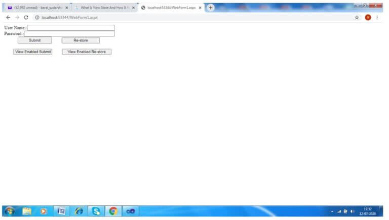 ASP.NET ViewState | Example of ASP.NET ViewState