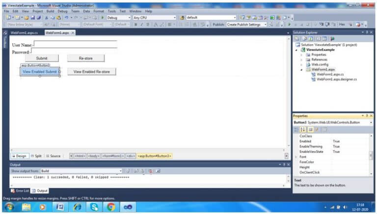 ASP.NET ViewState | Example of ASP.NET ViewState