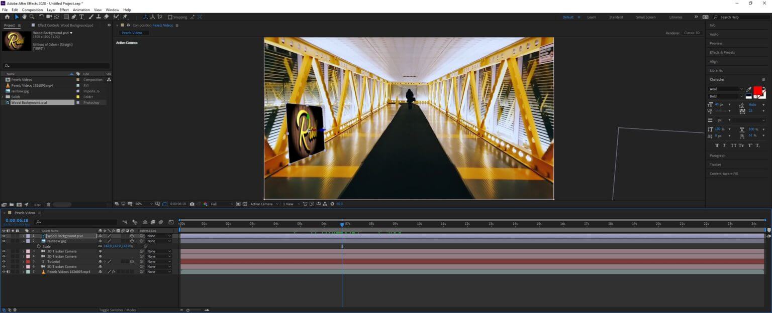 After Effects 3D Objects | Different Steps of After Effects 3D Objects