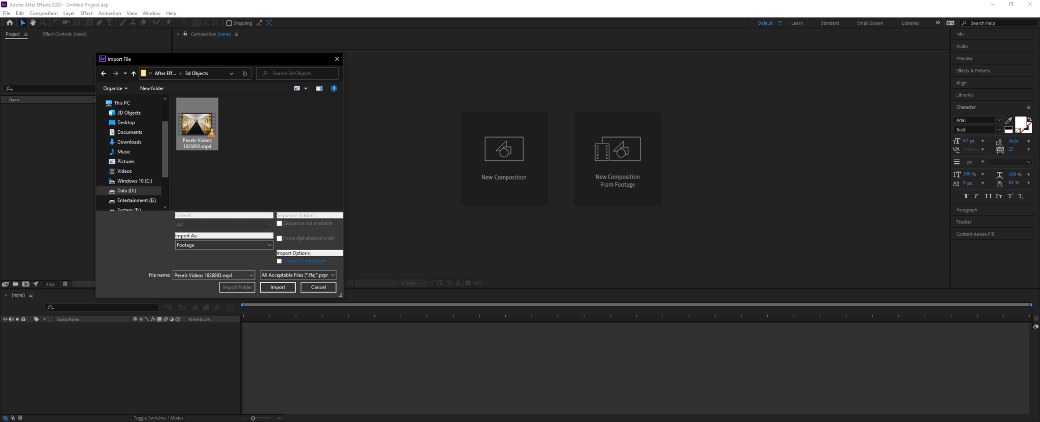 After Effects 3d Objects Different Steps Of After Effects 3d Objects
