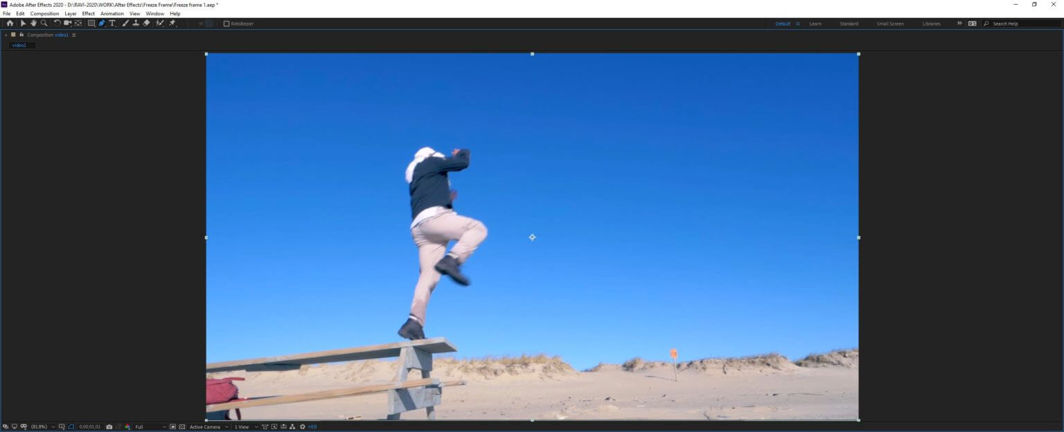 After Effects Freeze Frame | Different Steps of After Effects Freeze Frame