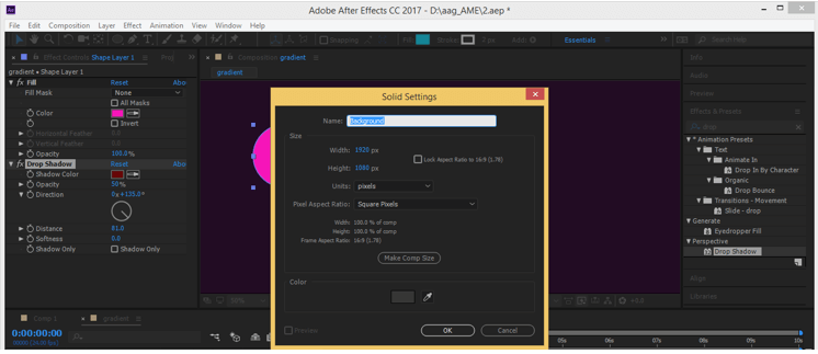 After Effects Gradient | How to use Gradient in after Effect?