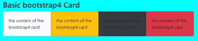 Bootstrap 4 Cards | How Does Bootstrap 4 Cards Works with examples?