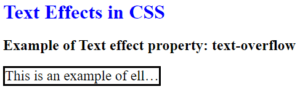 CSS Text Effects | Examples of CSS Text Effects with Explanation