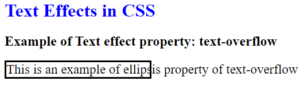 CSS Text Effects | Examples of CSS Text Effects with Explanation