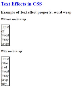 CSS Text Effects | Examples of CSS Text Effects with Explanation