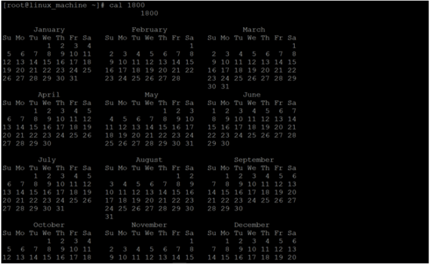 Linux Cal Command Examples To Implement Linux Cal Command