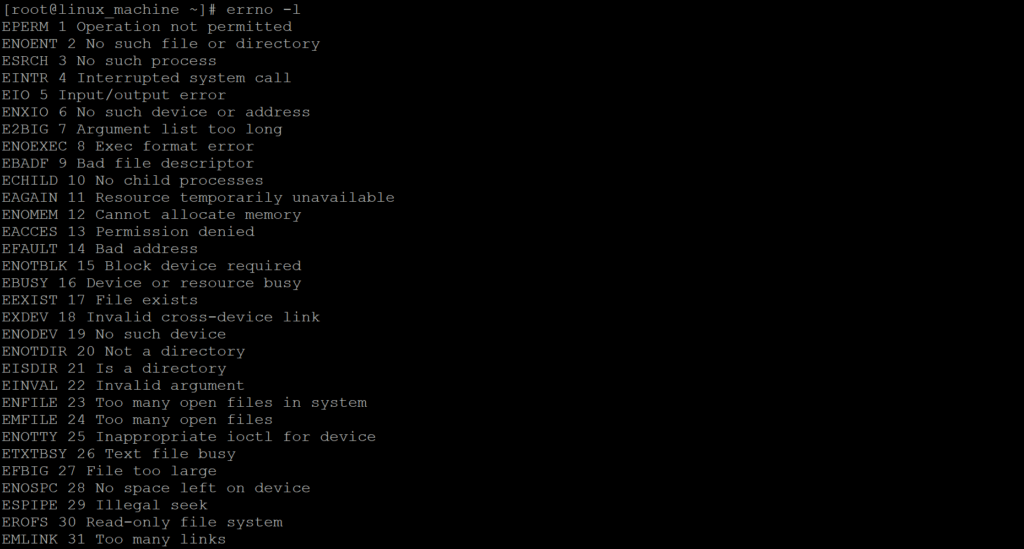 Linux Error Codes Learn How Linux Error Codes Works Linux Error Codes Learn How Linux Error Codes Works