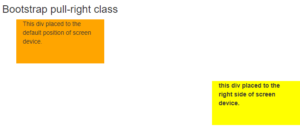 Pull Right Bootstrap | Learn the Examples of Pull Right Bootstrap