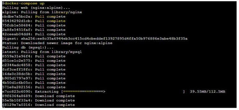 docker-compose up | Examples of docker-compose up | Advantages docker-compose up | Examples of docker-compose up | Advantages