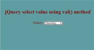 jQuery Select Value | How Does jQuery Select Value Work?