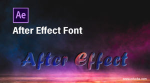 After Effect Font | How to create different types of font themes?