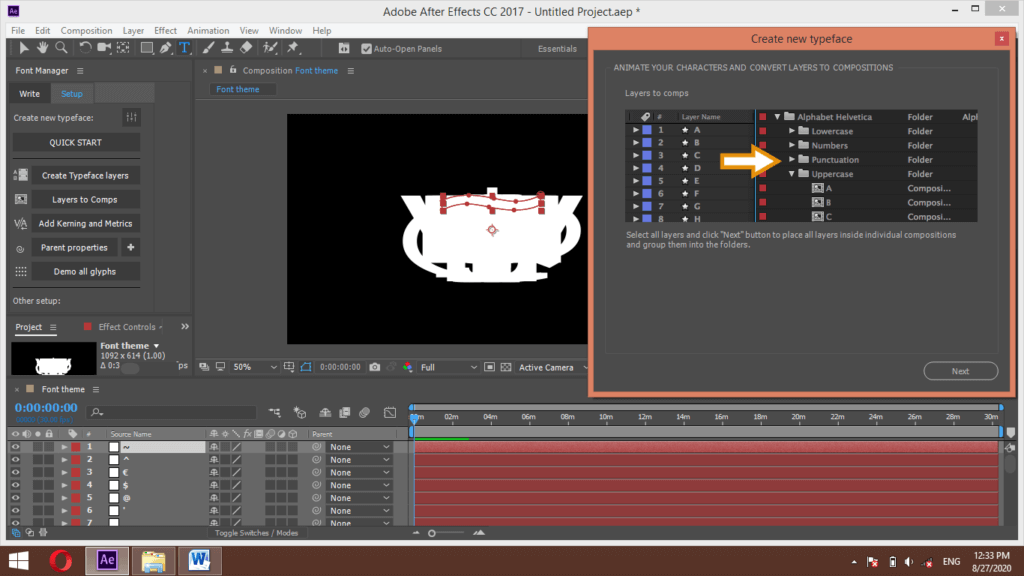 After Effect Font | How to create different types of font themes?