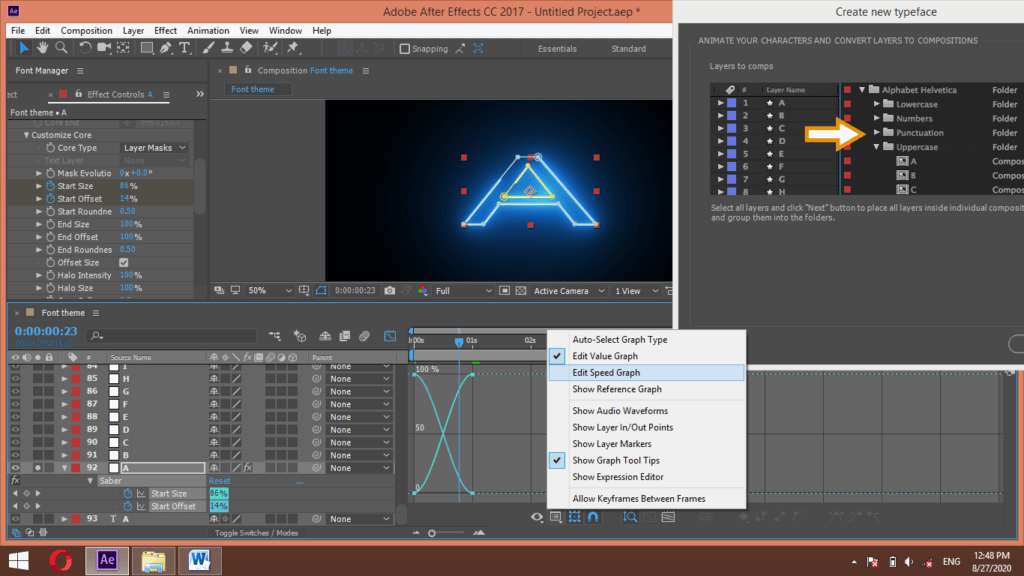 After Effect Font | How to create different types of font themes?