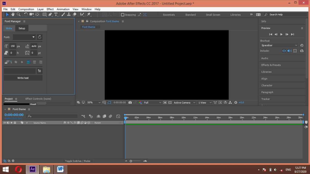 After Effect Font | How to create different types of font themes?