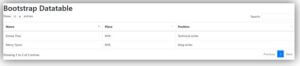 Bootstrap DataTable | How do DataTable works in Bootstrap | Examples