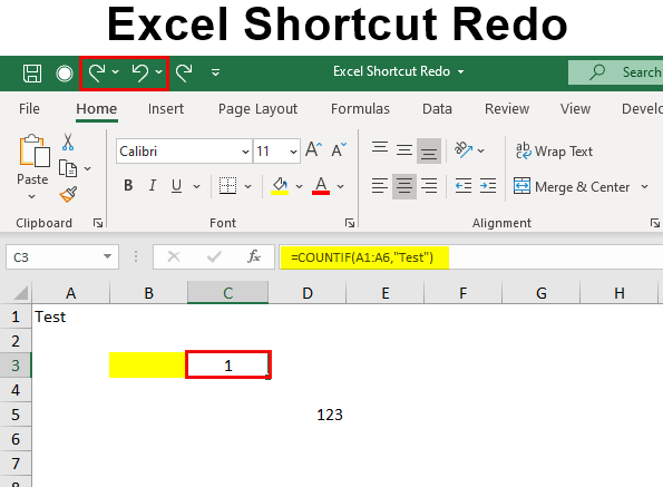 Excel Shortcut Redo How To Use Excel Shortcut Redo 