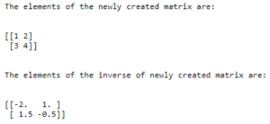 NumPy Inverse | Working and examples of NumPy inverse function