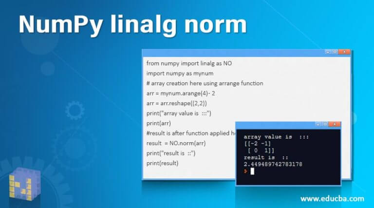 NumPy linalg norm | How linalg norm function work in NumPy?