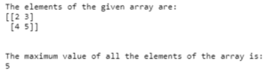 NumPy max | Working of NumPy max with Examples