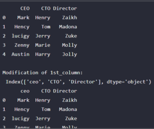 Pandas Column | How does column work in Pandas with examples?