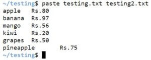 Paste Command in Unix | Working | Examples of Paste Command in Unix