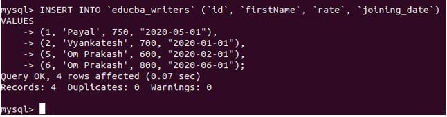 MySQL COALESCE | Implementation of MySQL COALESCE