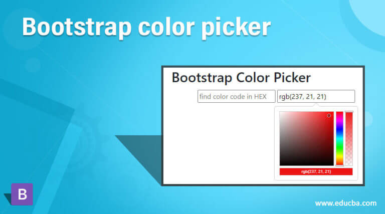 Bootstrap color picker | How to Create Color Picker in Bootstrap?