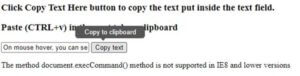 JavaScript Copy to Clipboard | How Copy to Clipboard done in JavaScript