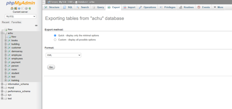 Mysql Export Schema | How to export schema in MySQL with example?