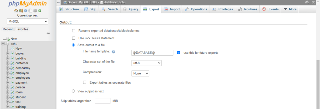 Mysql Export Schema How To Export Schema In Mysql With Example