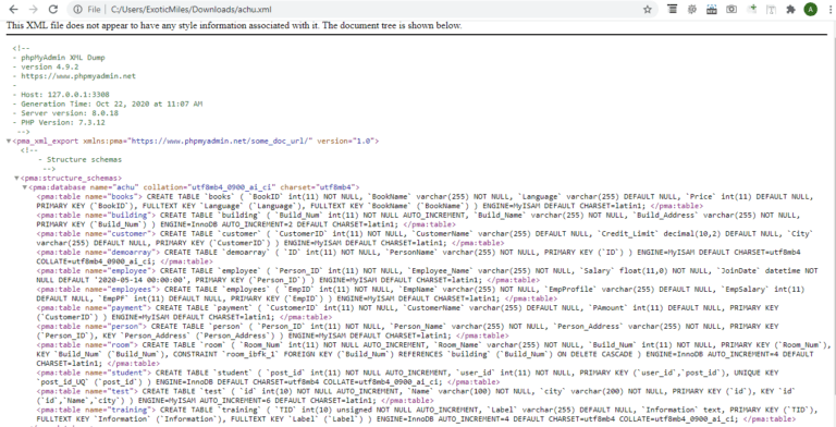 Mysql Export Schema How To Export Schema In Mysql With Example