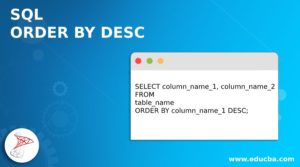 SQL ORDER BY DESC | Examples of SQL ORDER BY DESC