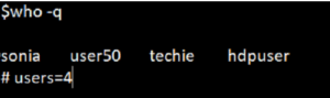 WHO Command in Unix | How does WHO Command Work in Unix?